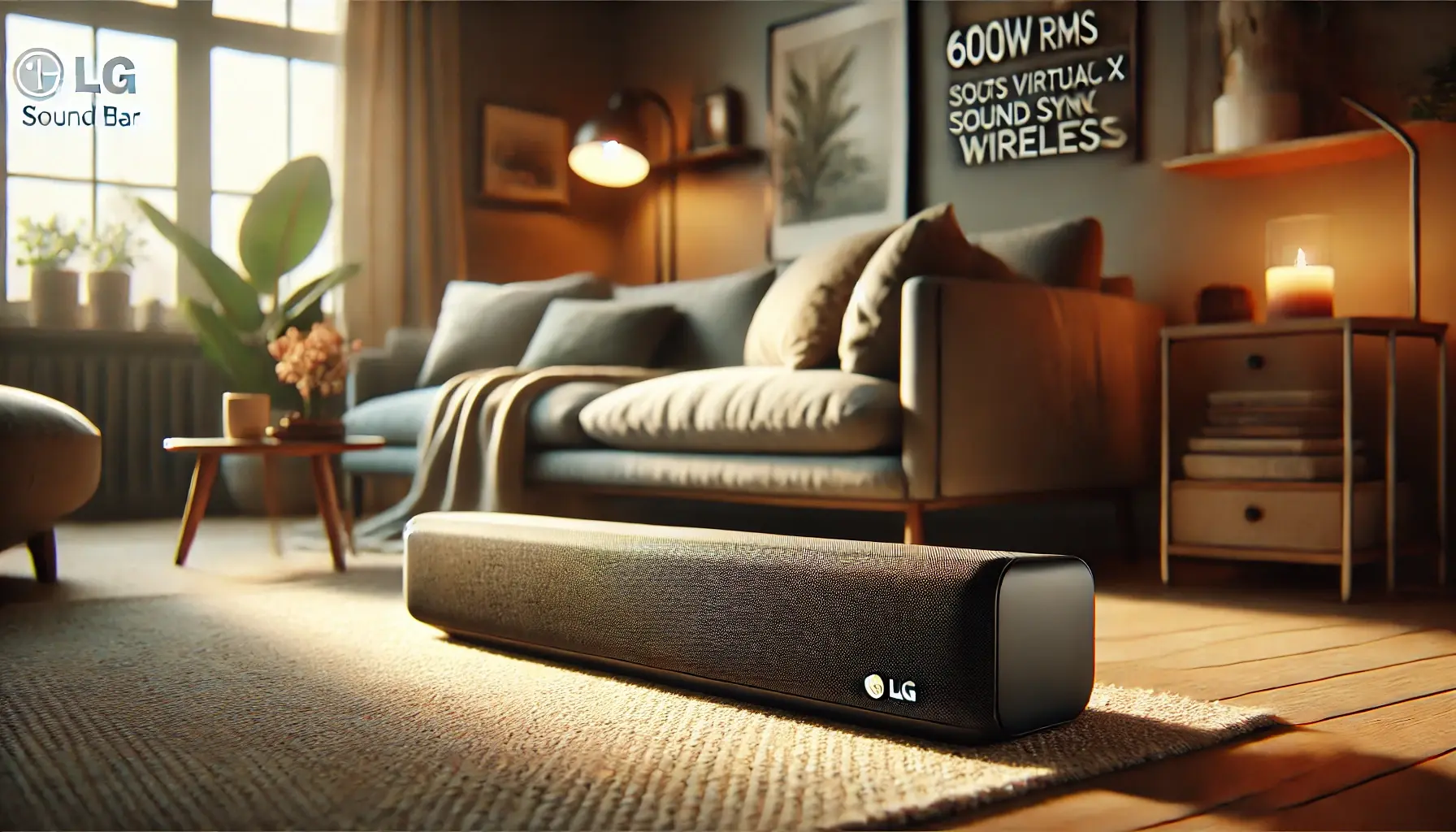 LG Sound Bar SNH5 - 600W RMS, DTS Virtual X, Sound Sync Wireless ...