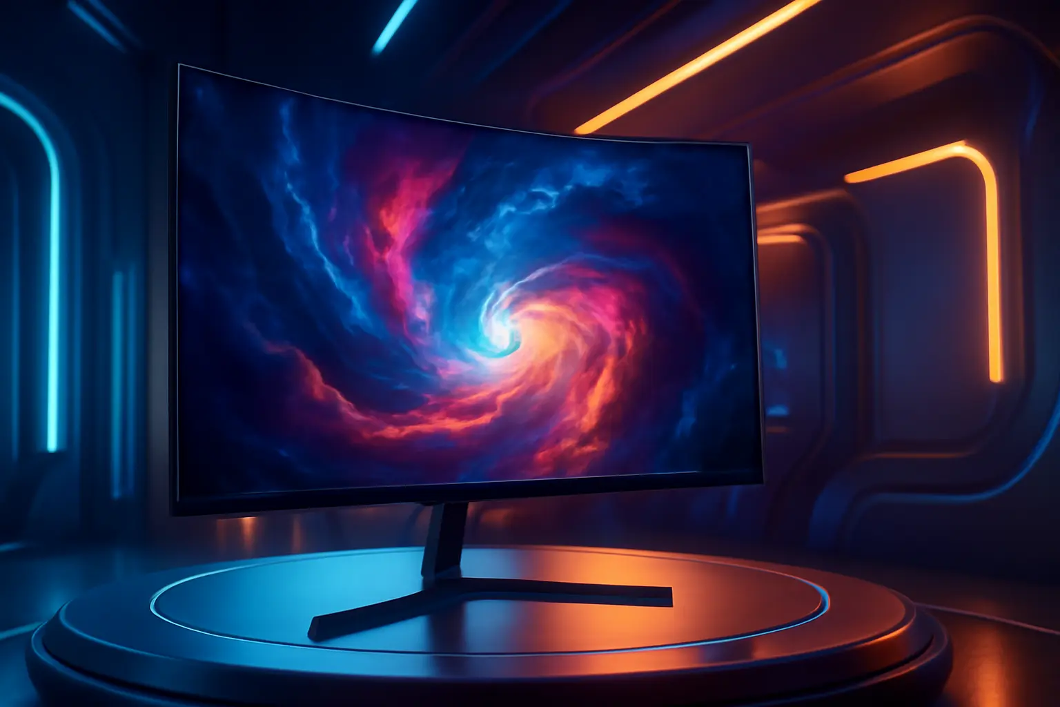 Monitor Curvo 27 Polegadas 100Hz Full HD LED – 1500R, 1MS, 98% sRGB ...