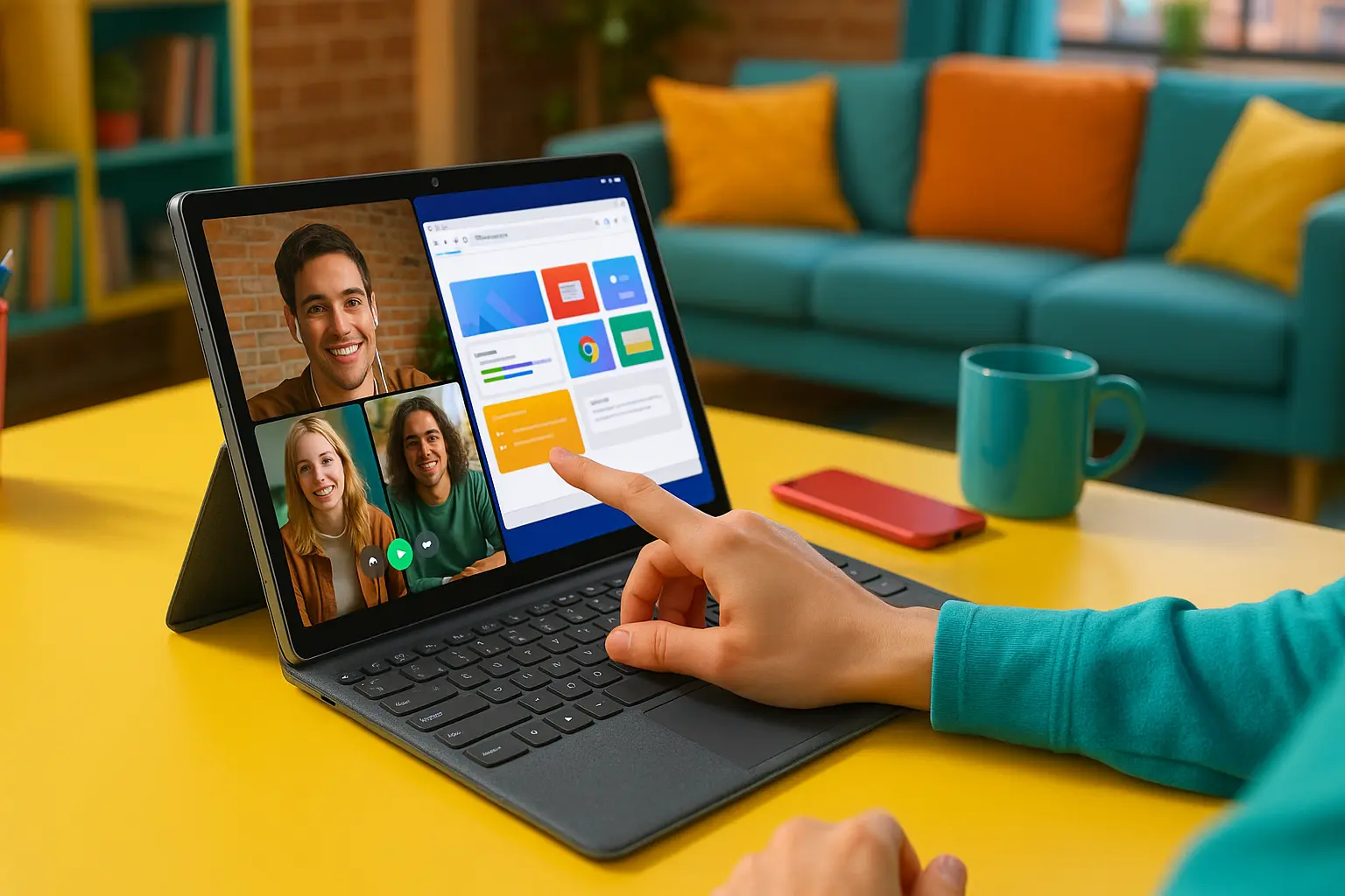 NOVOJOY Tablet 2 em 1: Praticidade, Conectividade e Versatilidade